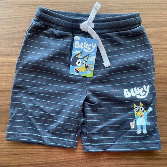 Bluey | Bottoms | Bluey Dark Blue Striped Shorts With Pockets | Poshmark